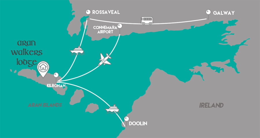 Our Location – Aran Walkers Lodge
